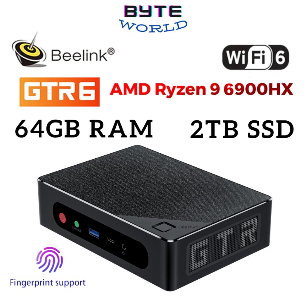 Beelink GTR6 Mini PC AMD Ryzen 9 6900HX Windows 11 DDR5 32GB RAM 2TB ...