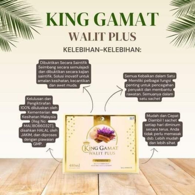 KING GAMAT WALIT PLUS LIQUID JELLY (KGWP) - Bird's Nest, Sea Cucumber & Saffron - Sarang Burung ...