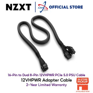 NZXT 12VHPWR ADAPTER CABLE - 16-Pin to Dual 8-Pin 12VHPWR PCIe 5.0 PSU ...