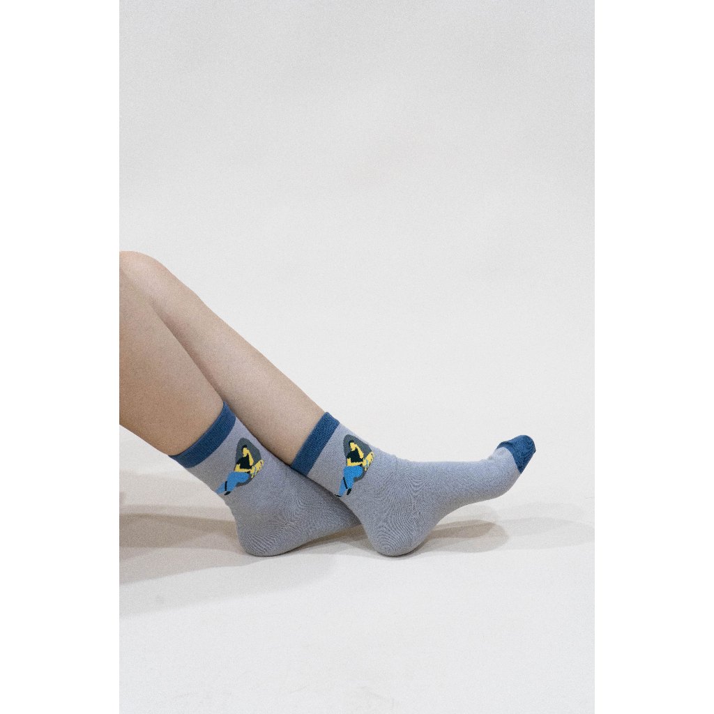 Rare Pocket Lying Flatism Series Socks 躺平系列袜子 | Blue & Grey | One Size ...