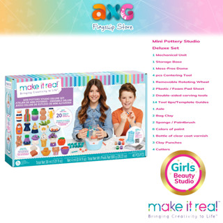 CNY Sales | Make It Real Mini Pottery Studio Deluxe Set 1830 | Shopee ...