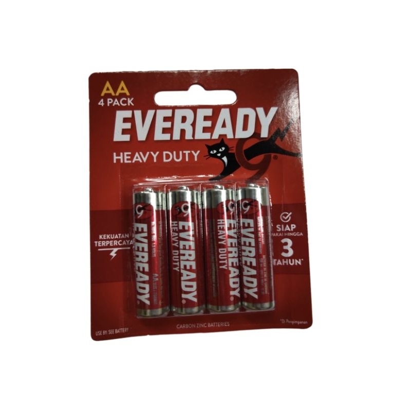 EVEREADY Heavy Duty Battery Red AA4 & AAA4(Original) | Shopee Malaysia