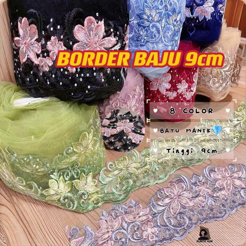 [🔥HOT SALES NEW🔥] Border Baju / Renda Baju / Renda Lace / Border Lace ...