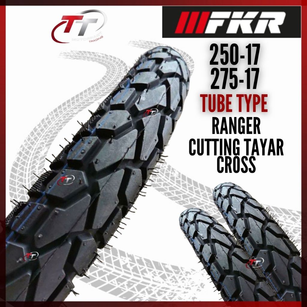 FKR Tyre 17 RANGER Tube Type 250-17 275-17 Cutting Cross Motorcross ...