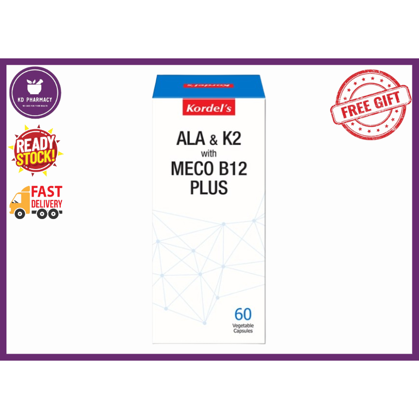 KORDEL'S Ala & K2 With Meco B12 Plus Capsule 60's [Diabetic Support ...