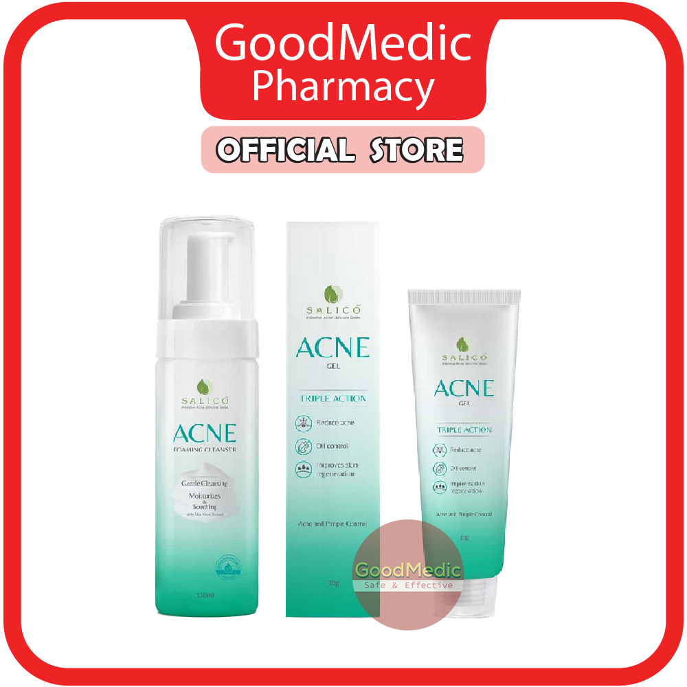 Salico Foaming Cleanser 150ml / Salico Acne Gel 30ml | Shopee Malaysia