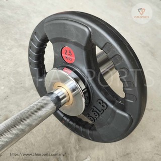 ODB-G50 Olympic Dumbbell Bar Handles with Bearings 20” 50cm Chrome ...