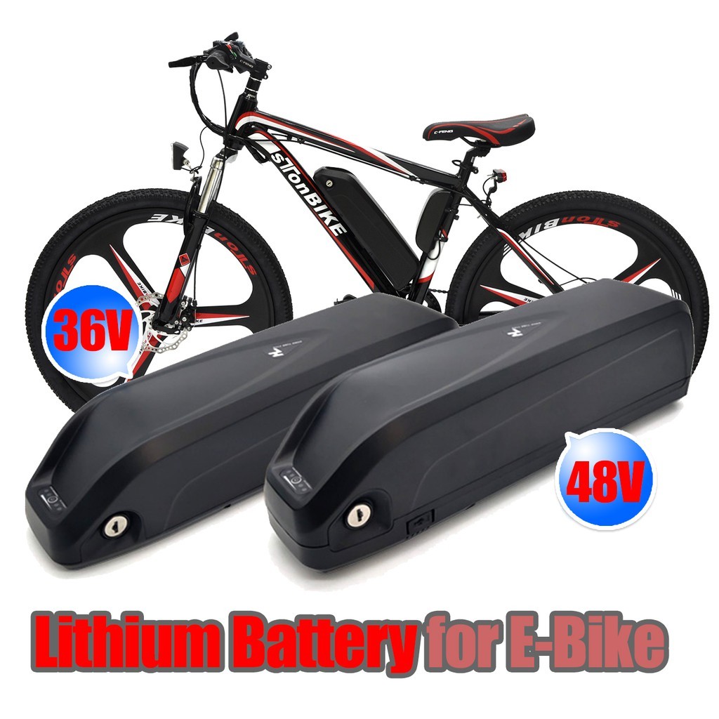 36V 48V Lithium Battery + Casing For E-bike Mountain Bike Electric ...