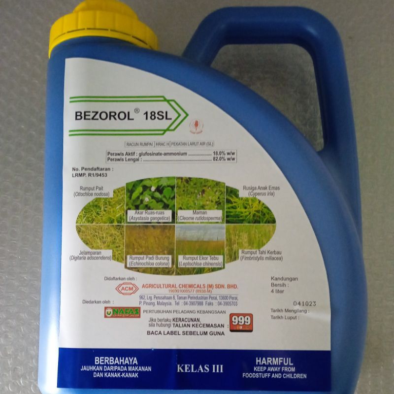 BEZOROL 18SL 4LITER ACM | Shopee Malaysia