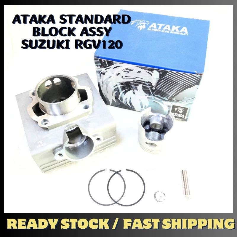 SUZUKI RGV120 RGV 120 ATAKA STANDARD CYLINDER BLOCK ASSY BLOCK KIT WITH ...
