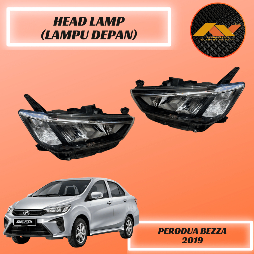 Original Perodua Bezza 2020 Head Lamp Lampu Depan 100% New High quality ...