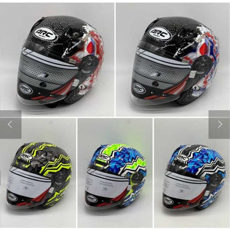 Helmet ARC XR KOI White Red Blue XR LAGUNA Size L XXL ARC Helmet Design ...