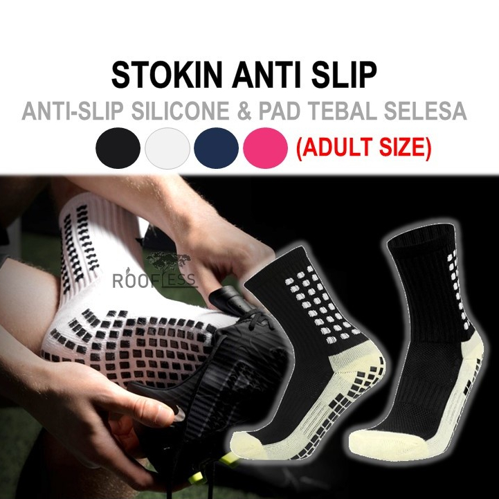 ROOFLESS Stokin Anti Slip Stokin Grip Stokin Bola Sepak Stokin Potong ...