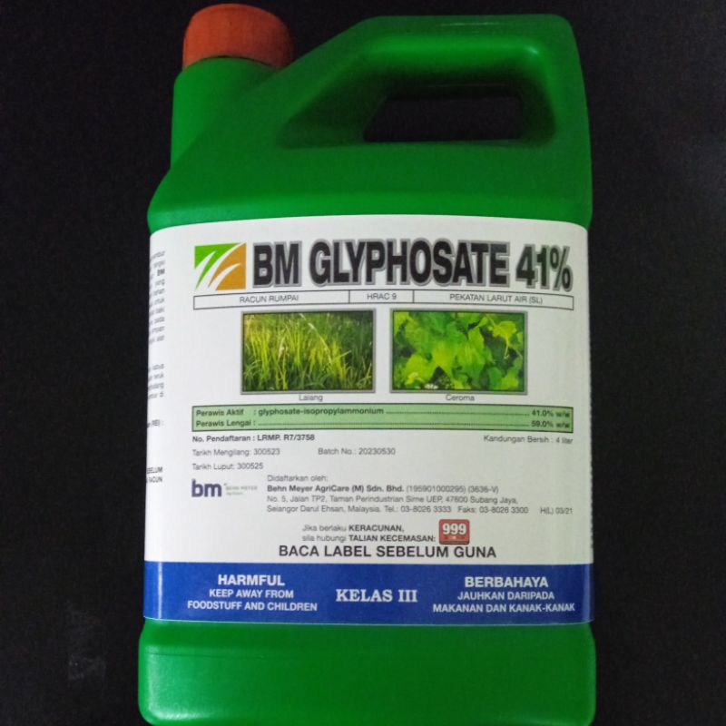 BM GLYPHOSATE 41% 4LIT | Shopee Malaysia