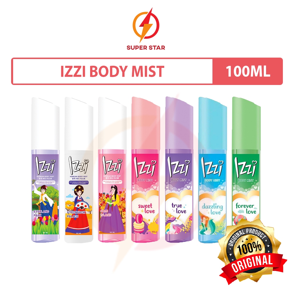 Izzi Body Mist 100ml (Dazzling Love/Forever Love/Sweet Love/True Love ...