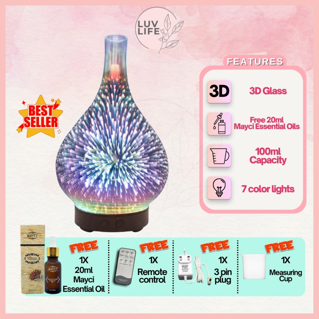 LUV LIFE Ultrasonic Diffuser Air Diffuser Aromatherapy Diffuser Air ...