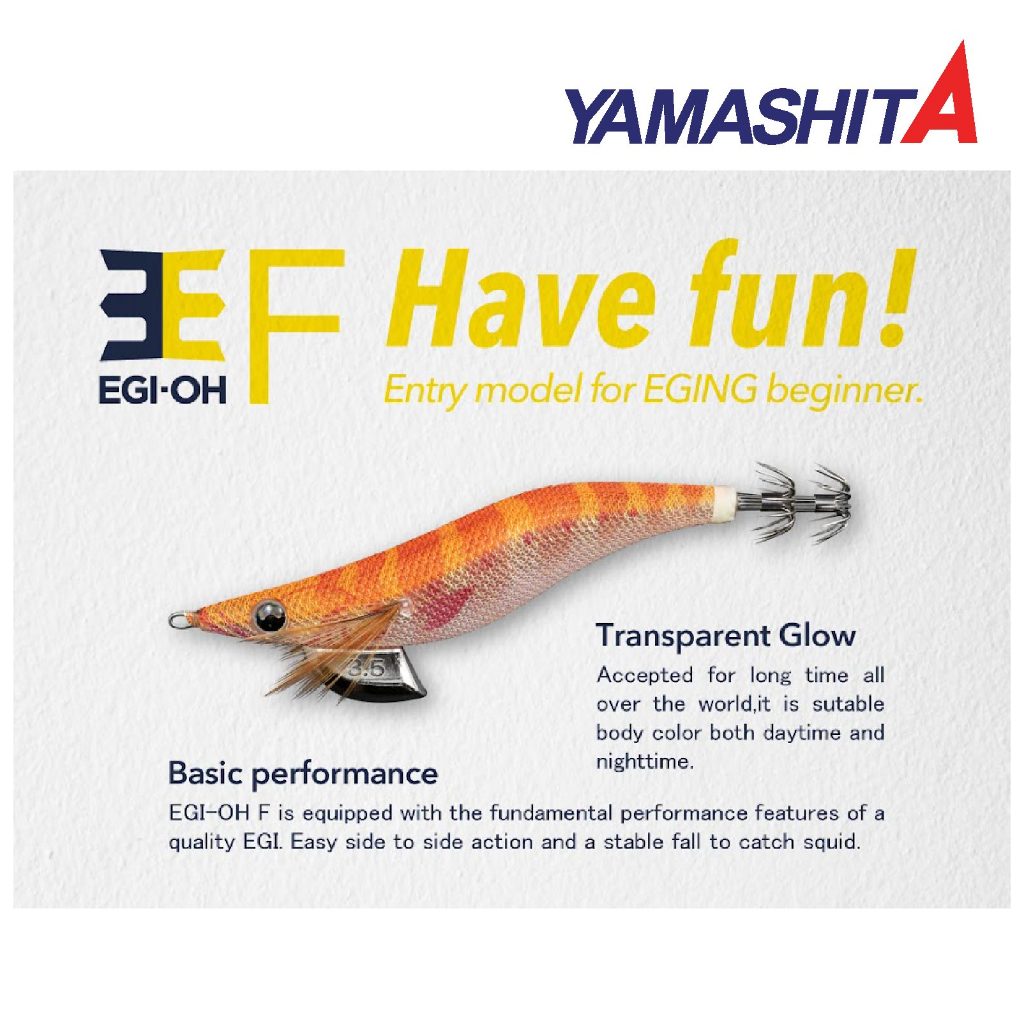 NEW YAMASHITA EGI-OH F (SIZE 3.0) SQUID JIG FISHING LURE | Shopee Malaysia
