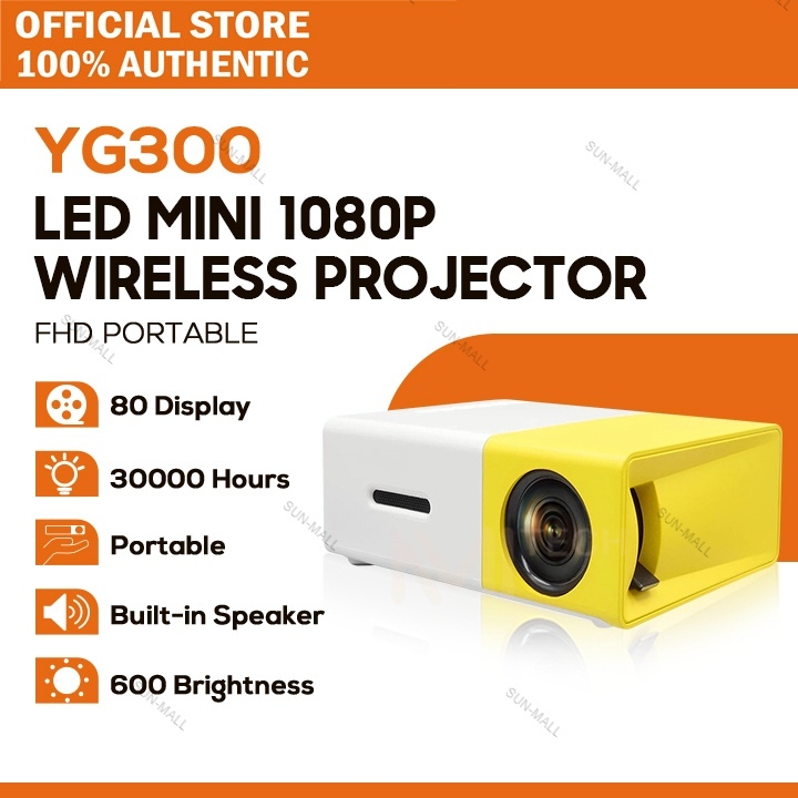 Mini Projector Full HD 1080P Micro Mini Projector Portable with LED ...