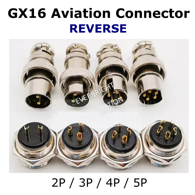 GX16 DF16 16M 16mm REVERSE Circular Connector Aviation Plug | Shopee ...