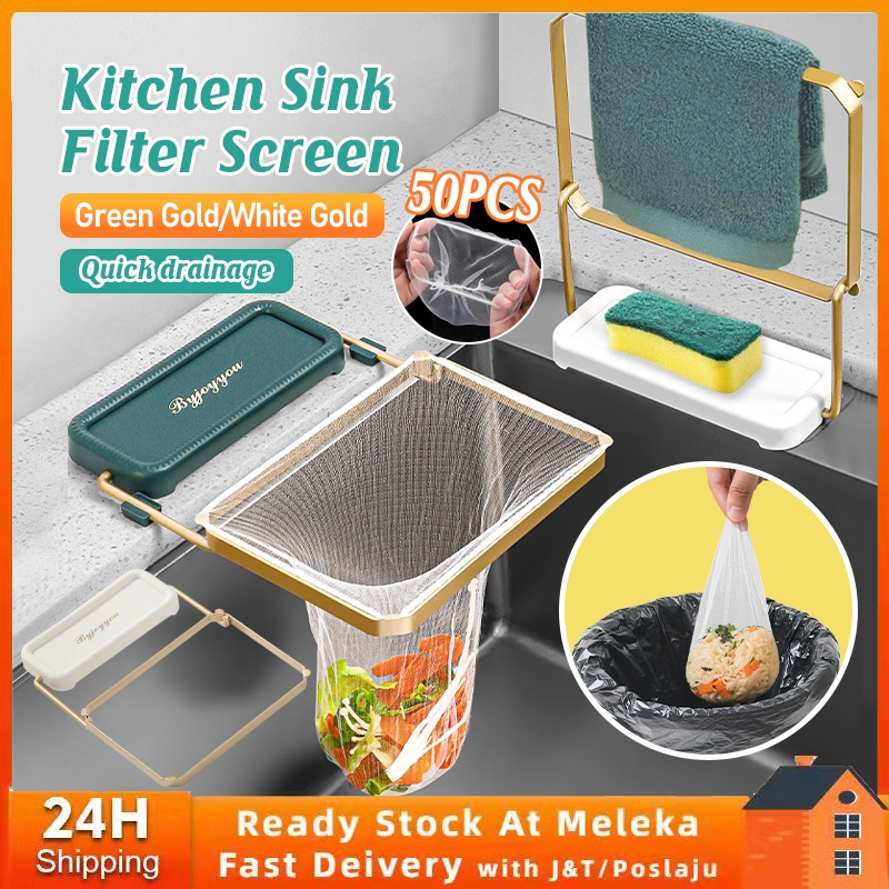 Kitchen Food Waste Sink Strainer Drain Filter Disposable mesh Sink Net ...
