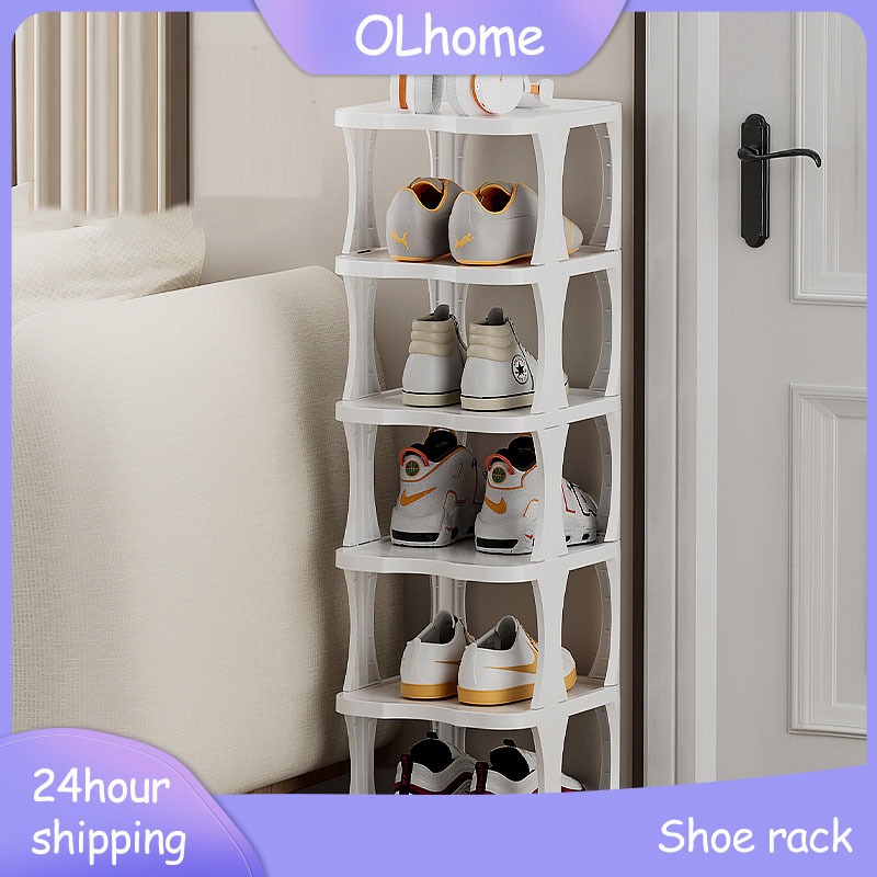 Shoe Rack Multi-layer Stackable Shoe Rack Plastic Simple Shoe Rack ...