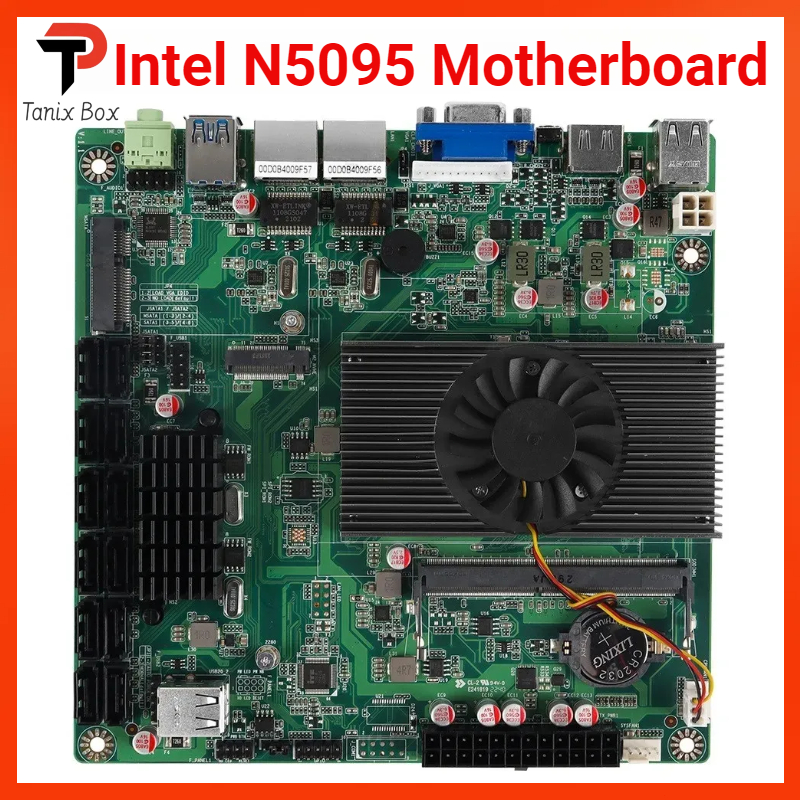 Intel Celeron N5095 NAS Montherboard 12*7pin Sata 1*DDR4 Up To 16Gb ...