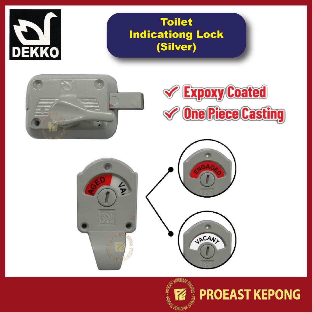 DEKKO 004 Toilet Indicating Bolt Lock / Toilet lock (VACANT/ENGAGED ...