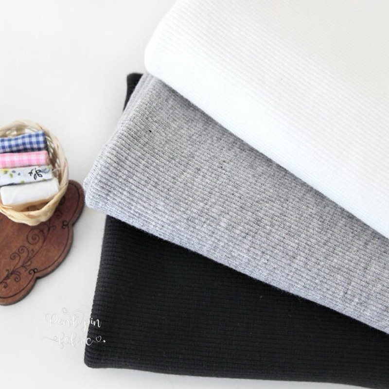 rib 2by2 white BLACK NAVY GRAY royal blue 2 by 2 2x2 ribbing fabric ...