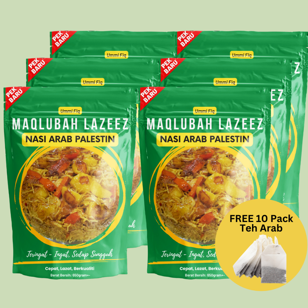 Big Combo 6 Pek Pek Rempah Nasi Arab Maqlubah Lazeez Nasi Arab Palestin ...