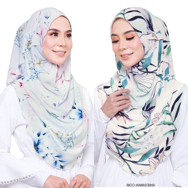 ANIES IMAN Instant Shawl Aesyah Dagu Bergetah Tudung Travel Ironless ...