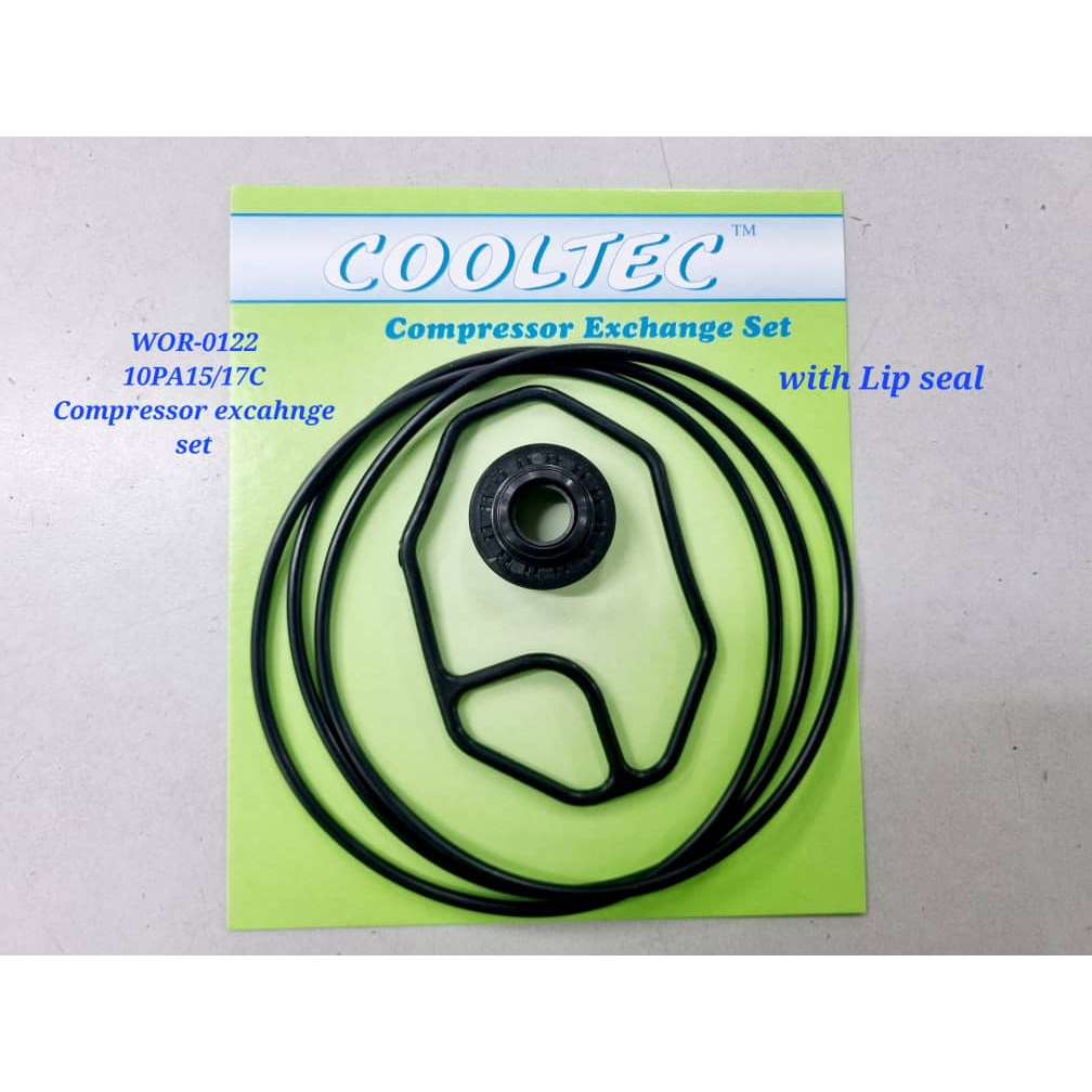 10PA AIR COND COMPRESSOR O-RING KIT LIP SEAL, BODY ORING, TOP ORING ...