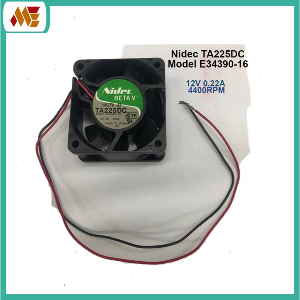 Nidec BETA V TA225DC E34390-16 6025 12V 0.22A 2-wire 4400rpm fan Nidec ...