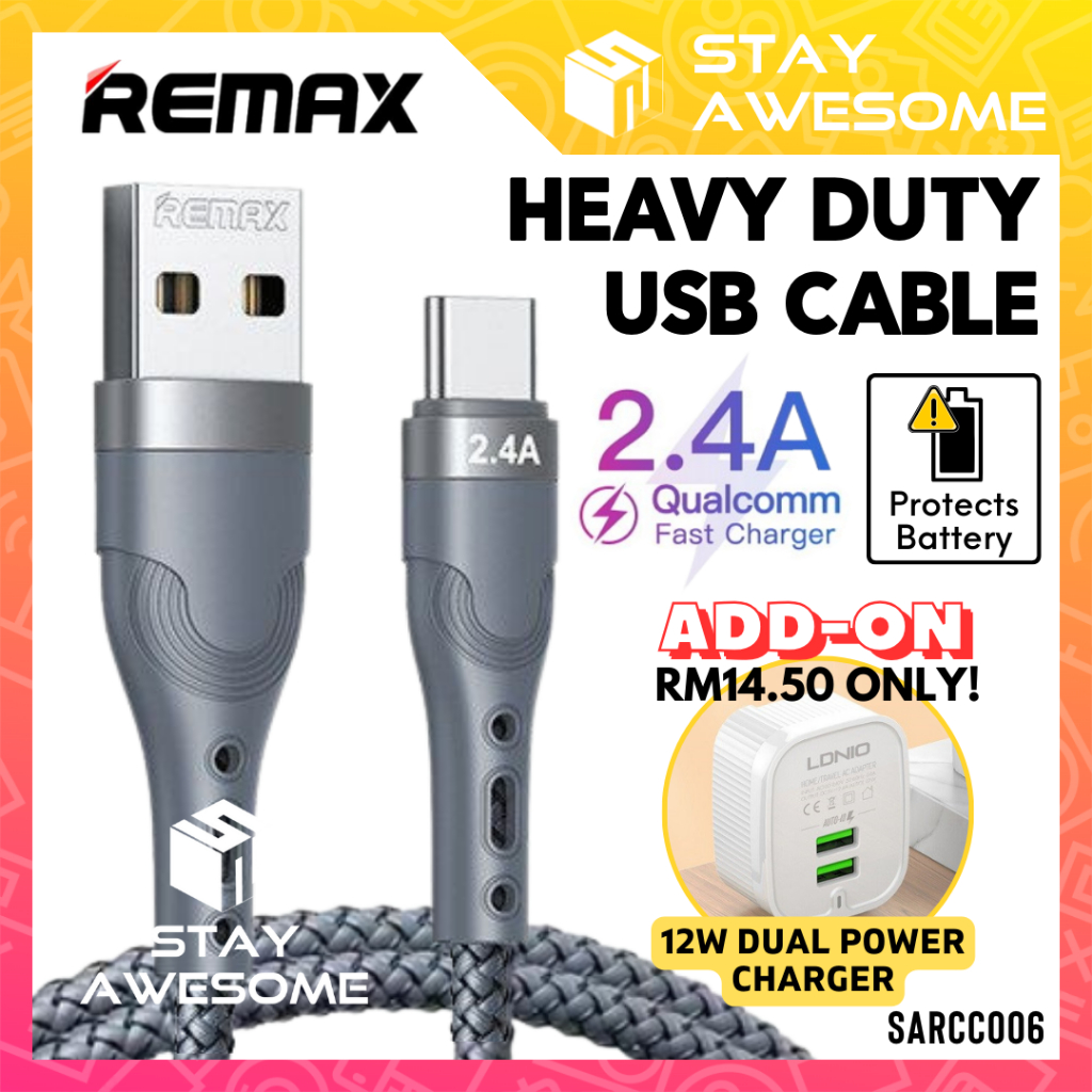 REMAX Cable USB To Type C Cable Type C Fast Charging Cable USB C Cable ...