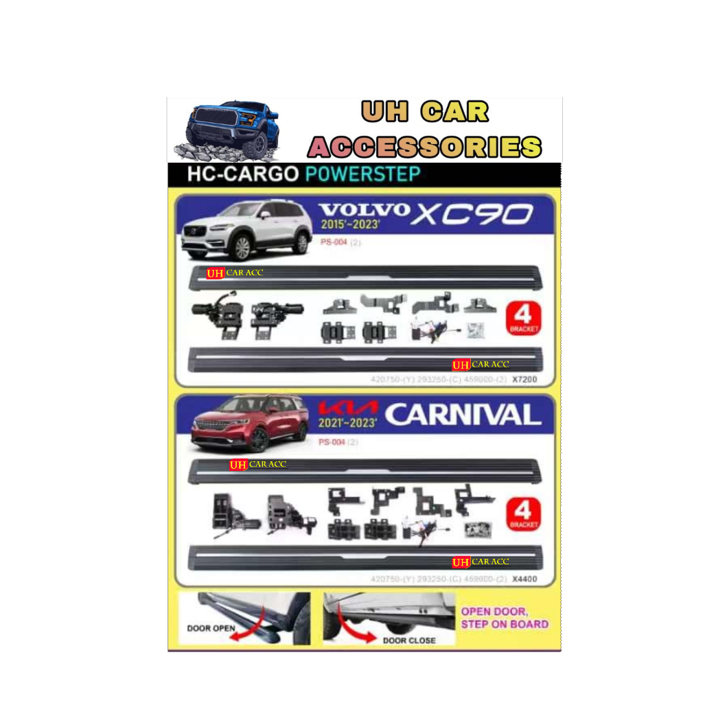KIA CARNIVAL 2021 2022 2023 2024 AUTO POWER SIDE STEP RUNNING BOARD ...