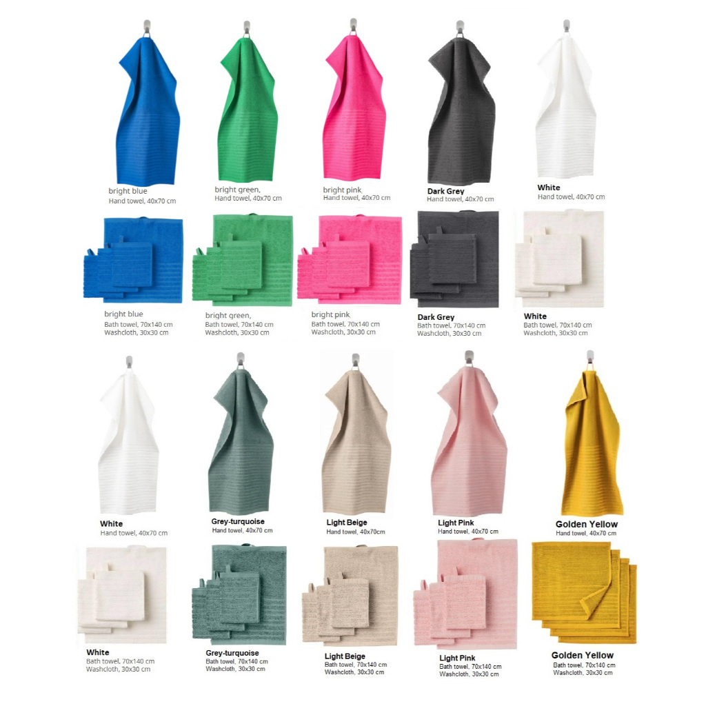 IKEA WASHCLOTH | Hand Towel | Bath Towel | Kain Lap | Tuala Tangan ...
