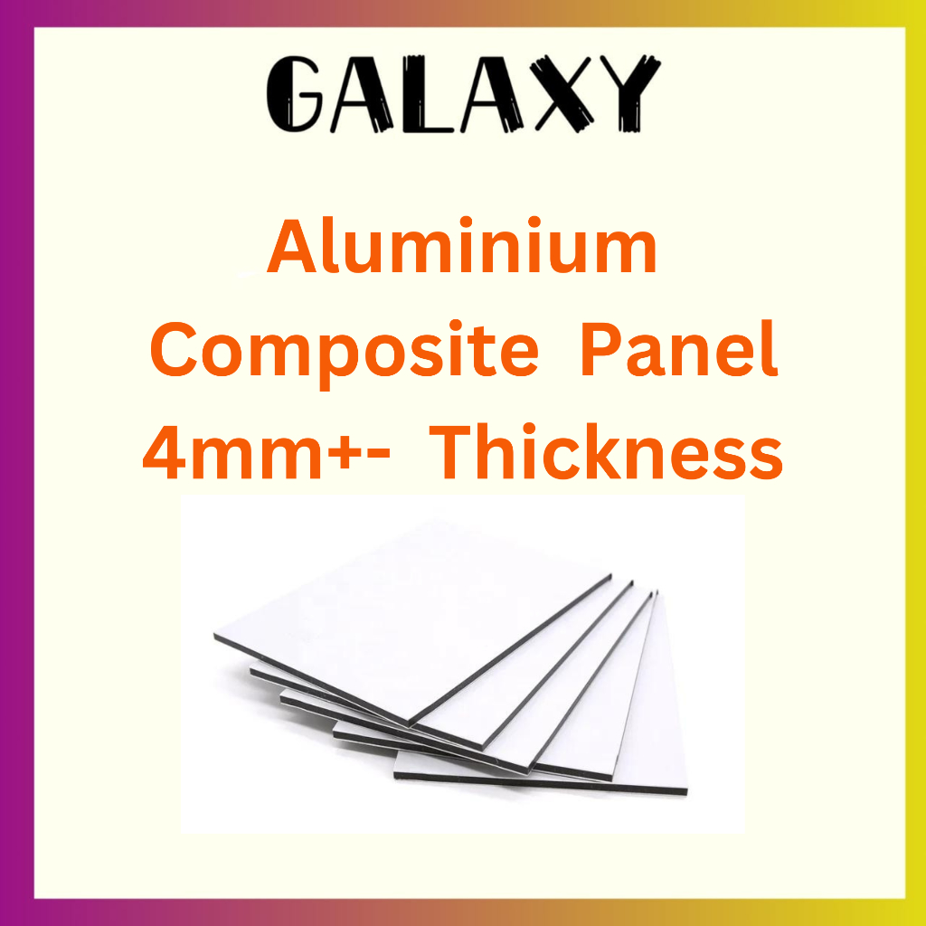 Aluminium Composite Panel 4mm Thickness / Silver & White Colour ACP ...