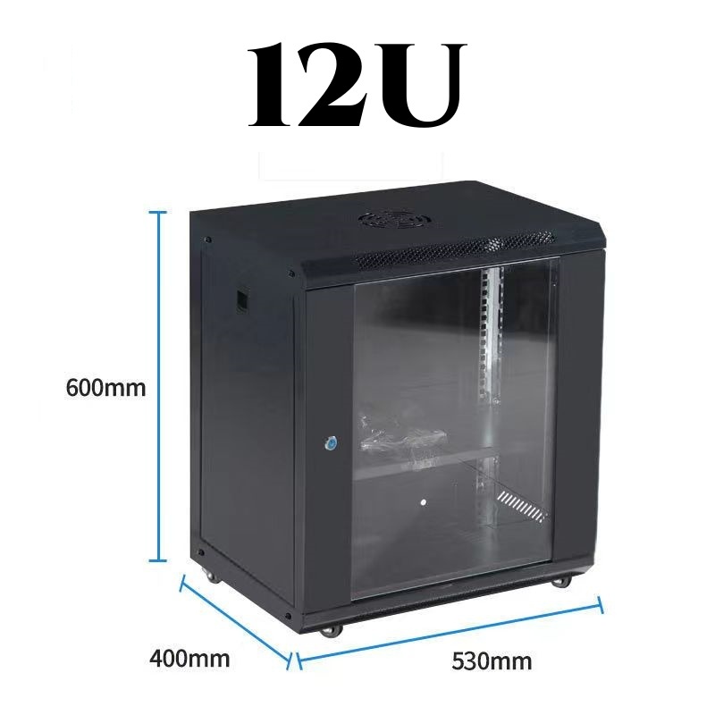 Wall Hanging Network Cabinet Glass door network router enclosure ...