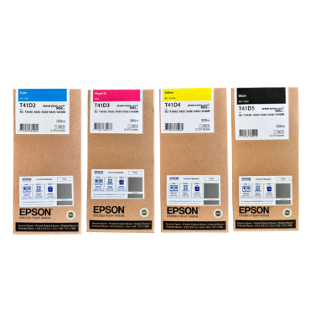 ** Original Epson T41D UltraChrome BK/C/M/Y T41D200-500 For SC-T3430 ...