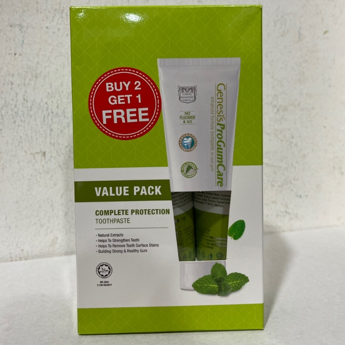[Buy 2 Free 1] Genesis Pro Gum Care Toothpaste 120g(exp 2027) | Shopee ...