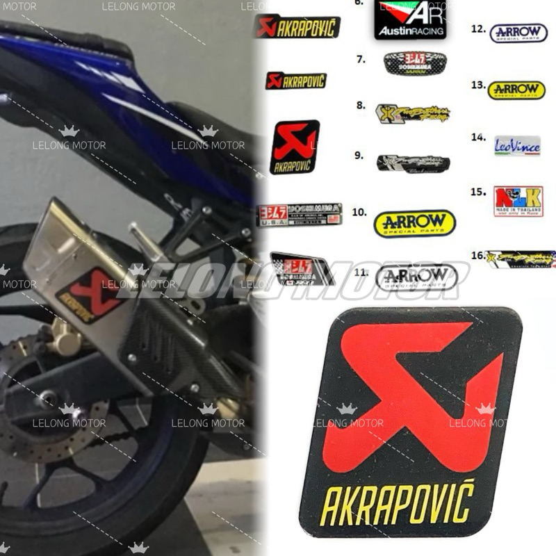 YAMAHA HONDA UNIVERSAL Motor Sticker THICK Exhaust Muffler Ekzos Heat ...