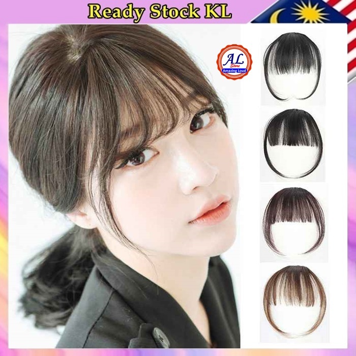 Fake Hair Air Fringe Hair Natural Fuffy HairClip Comic Style Hair Piece ...