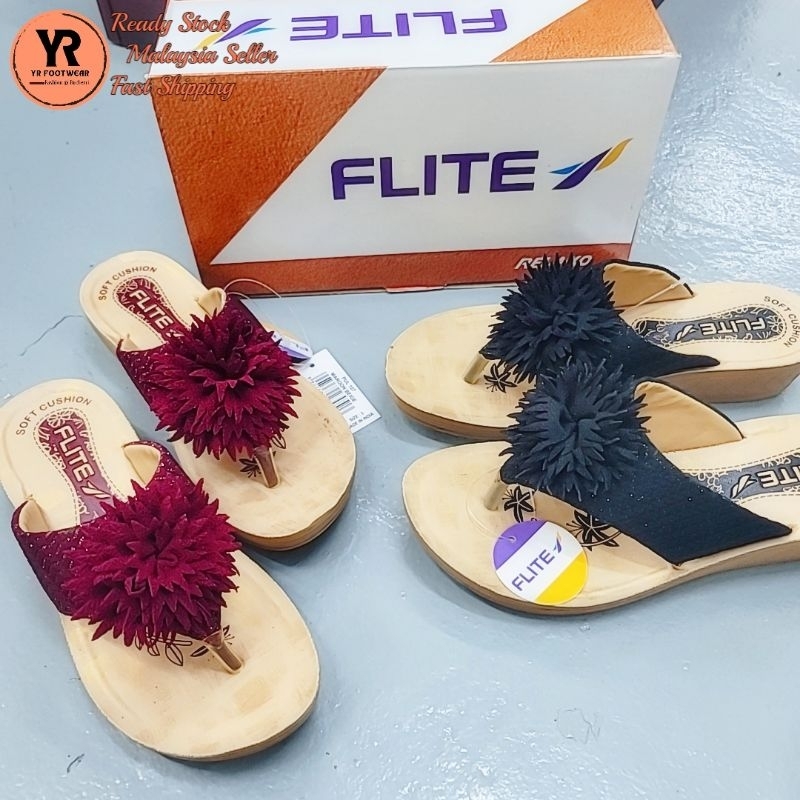 FLITE women's comfort sandal flower design | Shopee Malaysia