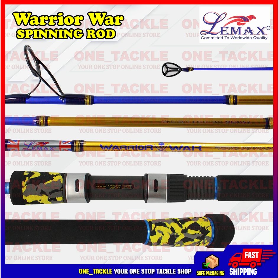 Lemax Warrior war spinning rod 2pcs center joint | Shopee Malaysia