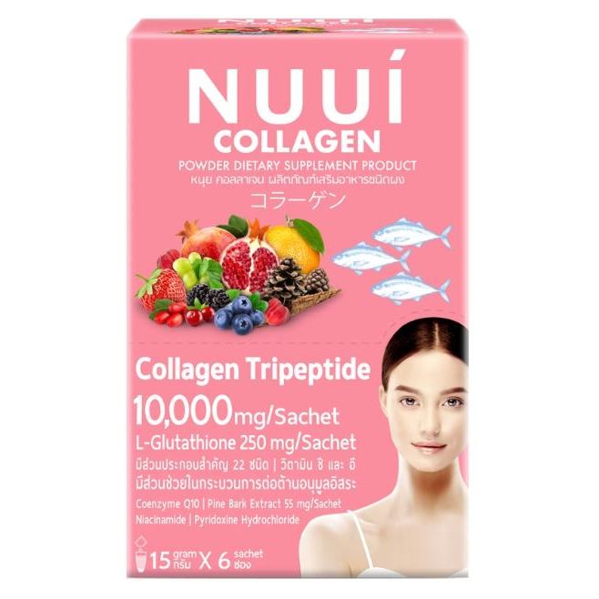 NUUI Collagen 10,000 mg 15g x 6 Sachets | Shopee Malaysia