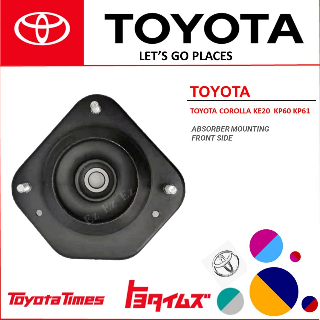 FRONT ABSORBER MOUNTING FOR TOYOTA COROLLA KE20 KP60 KP61 | Shopee Malaysia