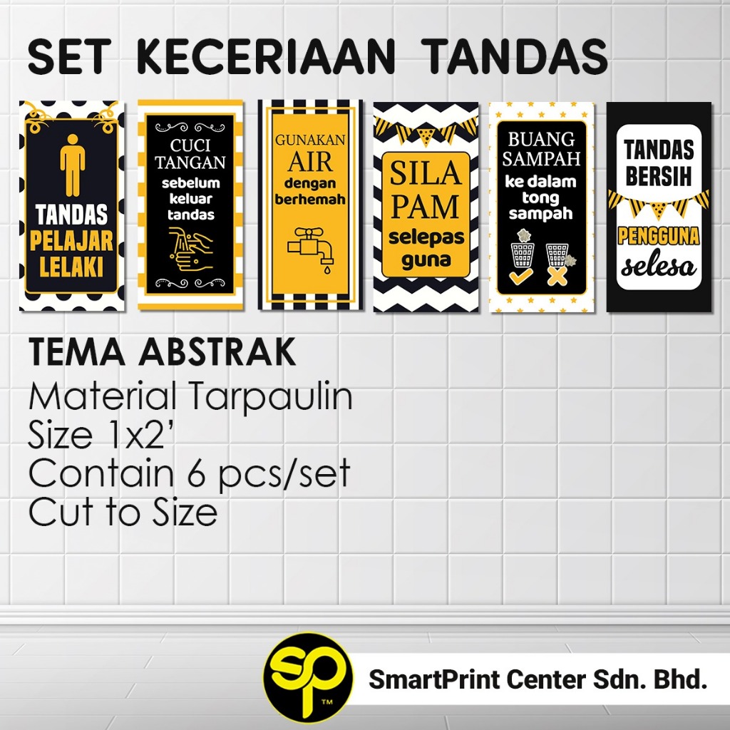 BANNER SET KECERIAAN TANDAS TEMA ABSTRAK | Shopee Malaysia