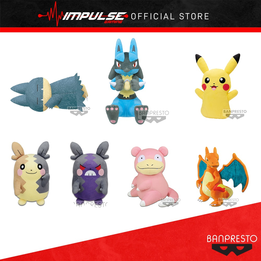 Banpresto Pokemon Super Big Plush - Lucario/Morpeko Full Belly/Morpeko Hangry/Munchlax/Pikachu ...