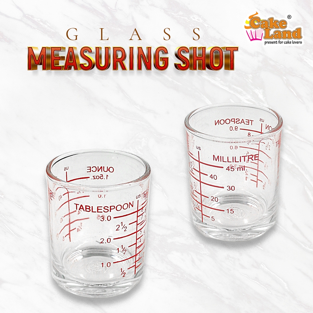 CAKE LAND Glass Measuring Shot | Shopee Malaysia