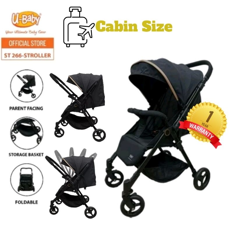 💖1Year Warranty💝U-Baby UW-ST 266 Reversible Baby 2 Way Stroller Compact Light Baby Stroller ...