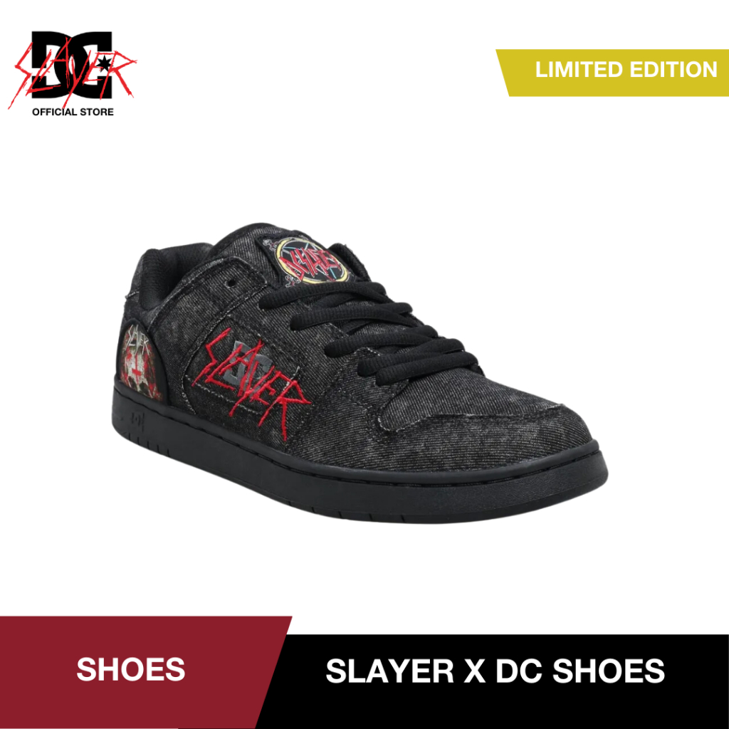 DC Shoes x Slayer Manteca Shoes - Black Acid | Shopee Malaysia